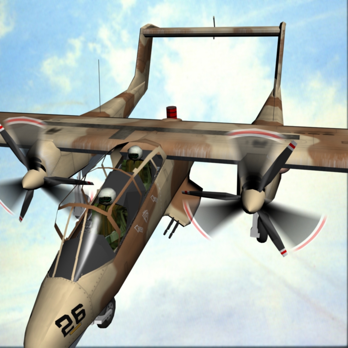 north american ov-10 bronco 3d 3ds