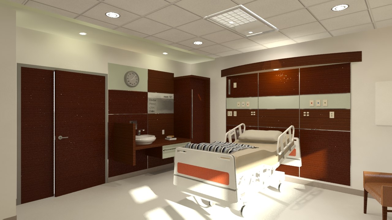 room patient 3d max