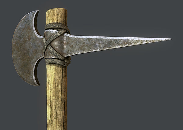 greek hoplite axe pick 3d 3ds