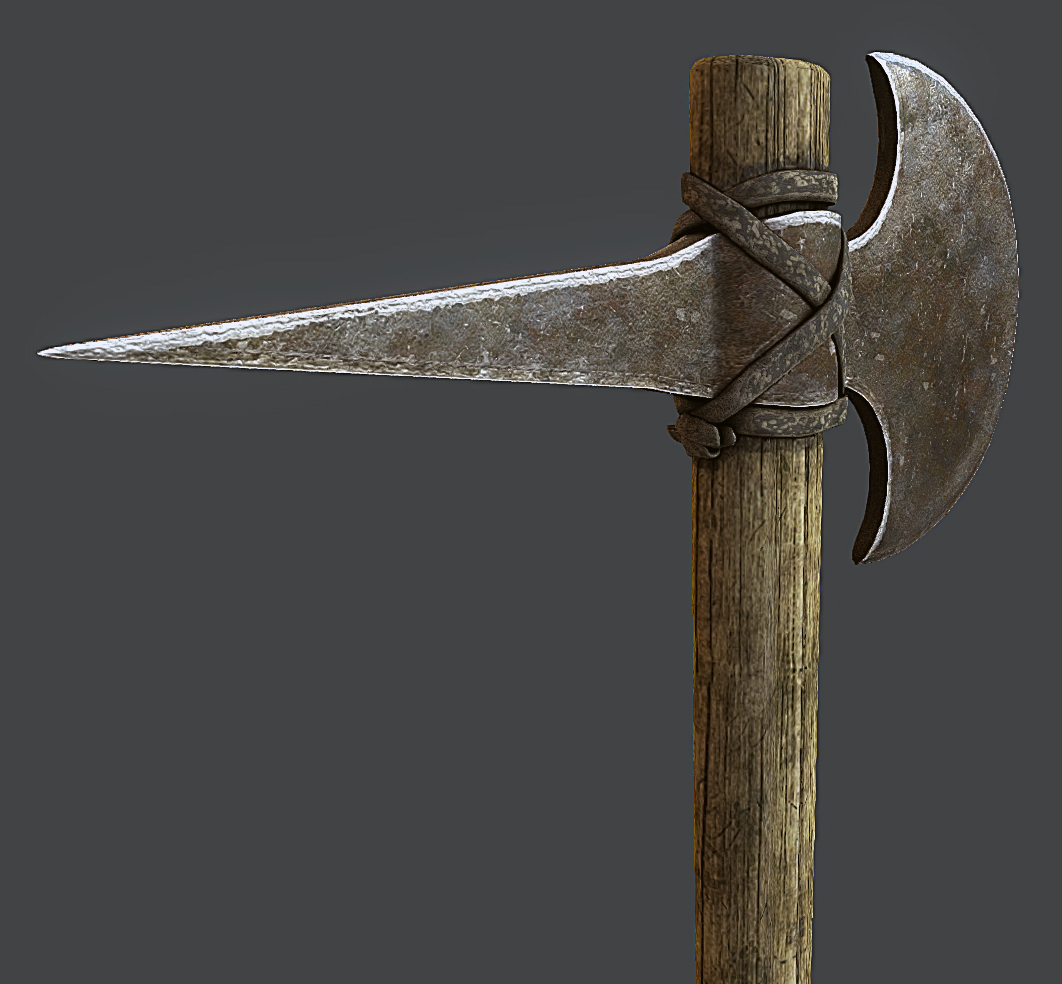 greek hoplite axe pick 3d 3ds