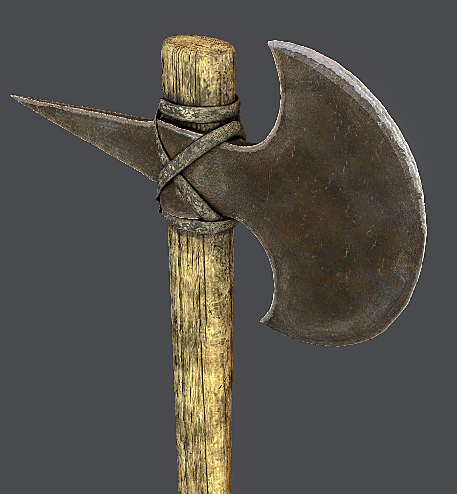 greek hoplite axe pick 3d 3ds