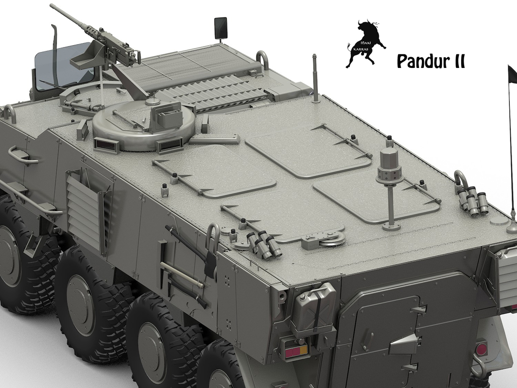 3d model pandur tank