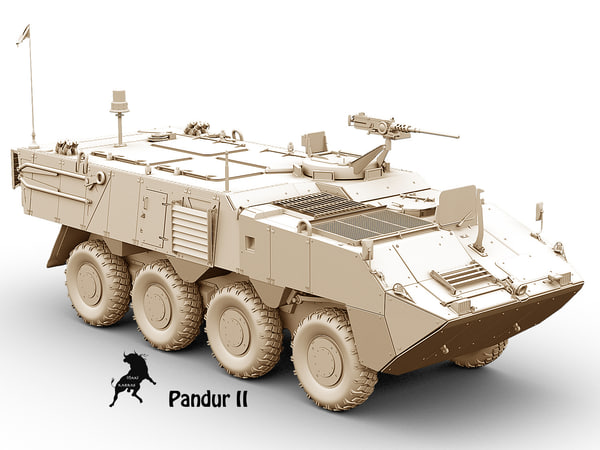 3d model pandur tank