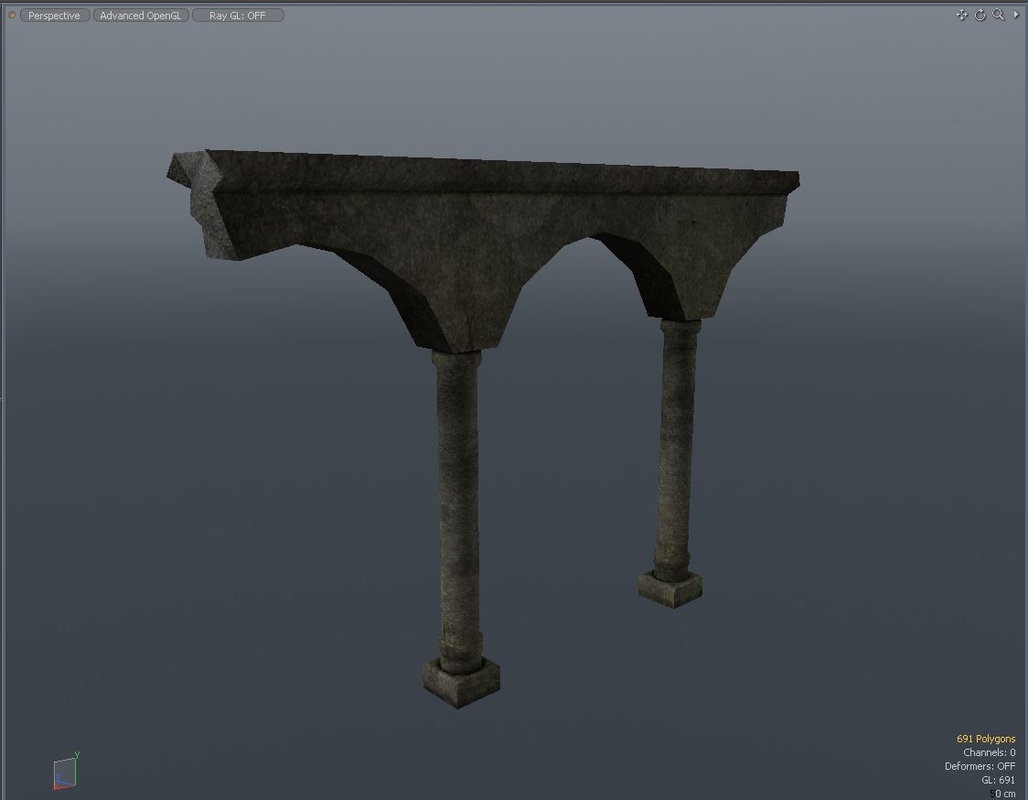 3ds max broken roman arch