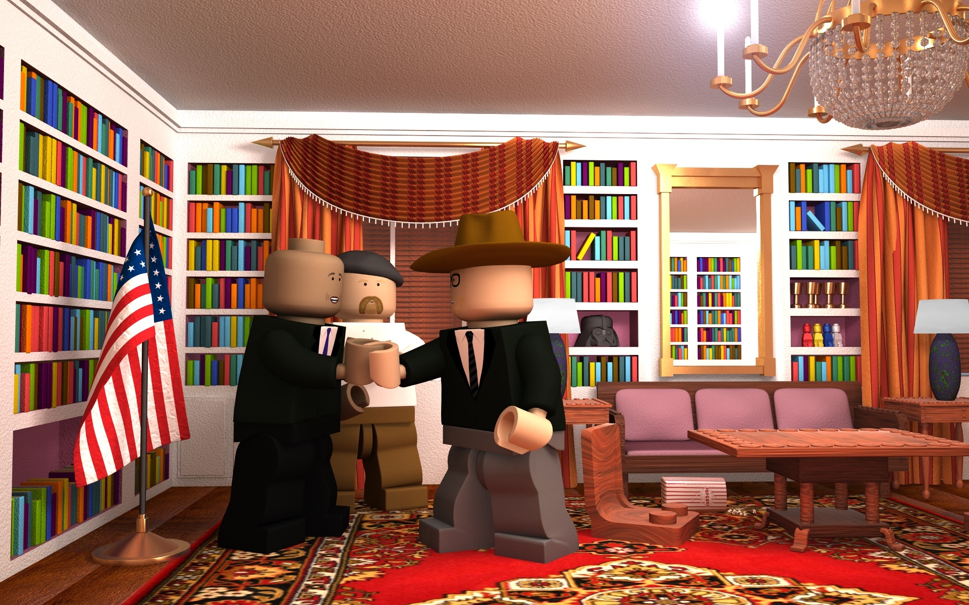 lego mythbusters 3d obj