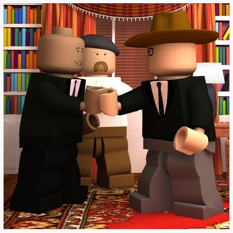 lego mythbusters 3d obj