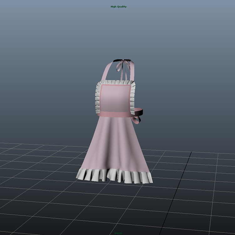 apron maid 3d model