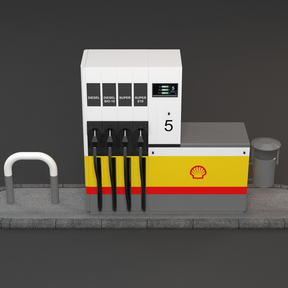 3d gas pump shell
