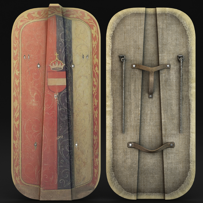 3d lwo pavise shield