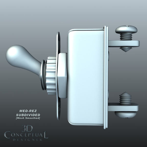 3d vintage toggle switch model