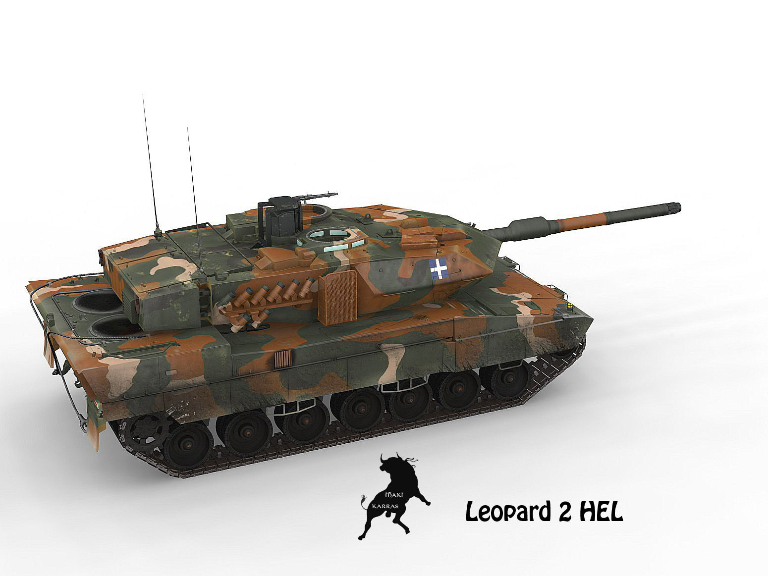 leopard greek version 3d max