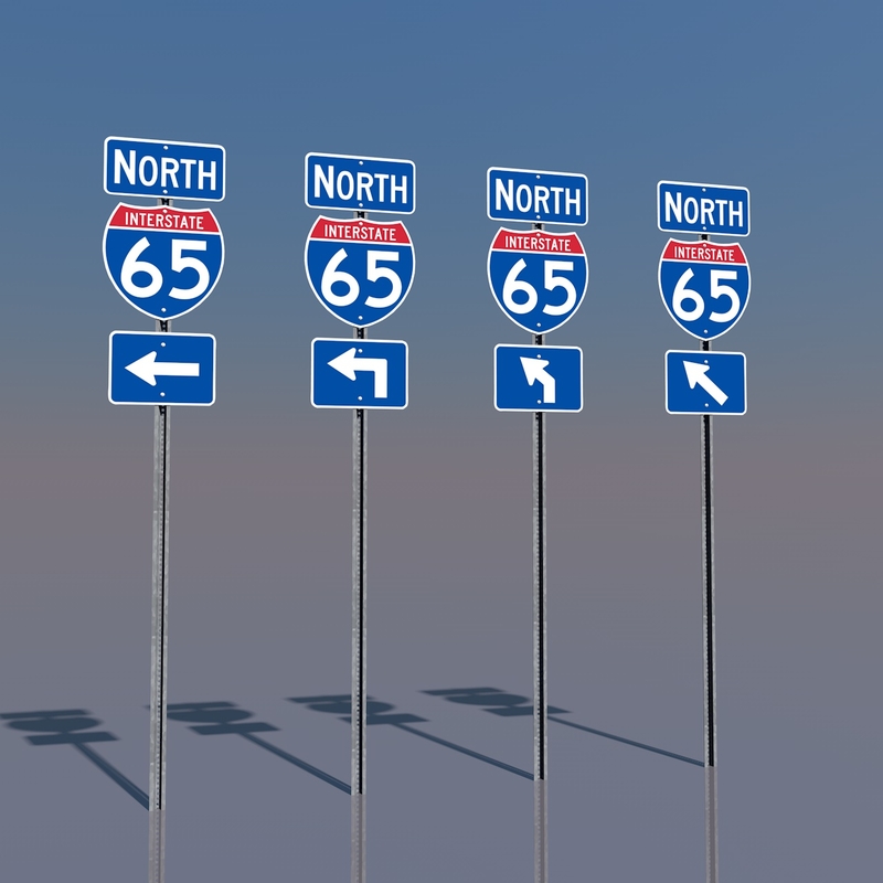 interstate 65 signs alabama c4d
