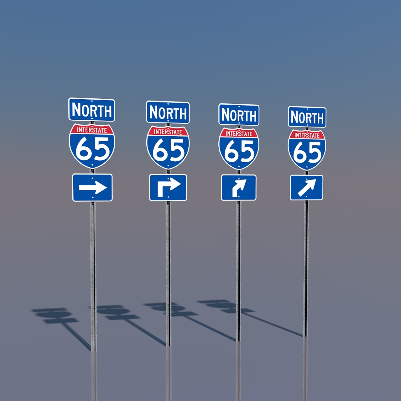 interstate 65 signs alabama c4d