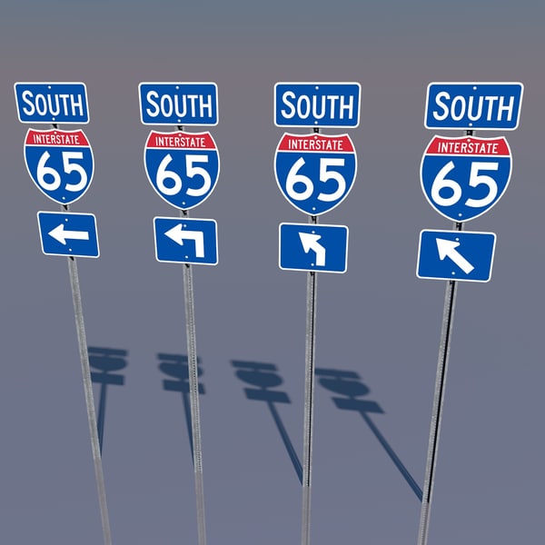 interstate 65 signs alabama c4d