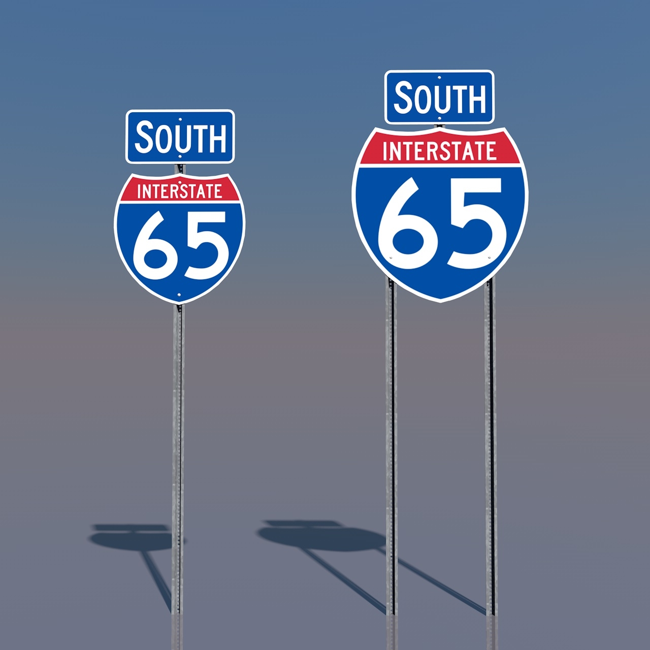 interstate 65 signs alabama c4d