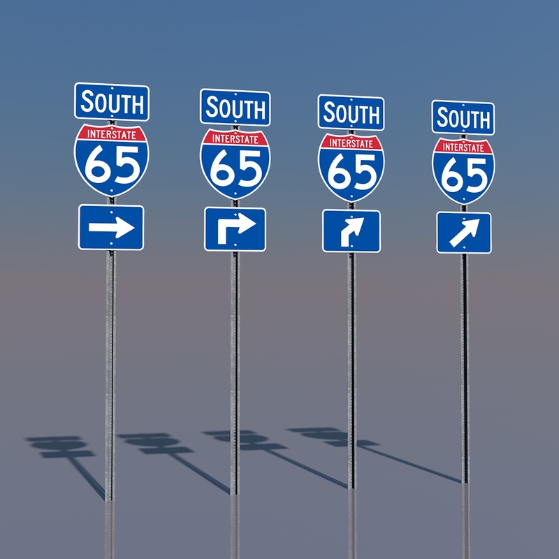 interstate 65 signs alabama c4d