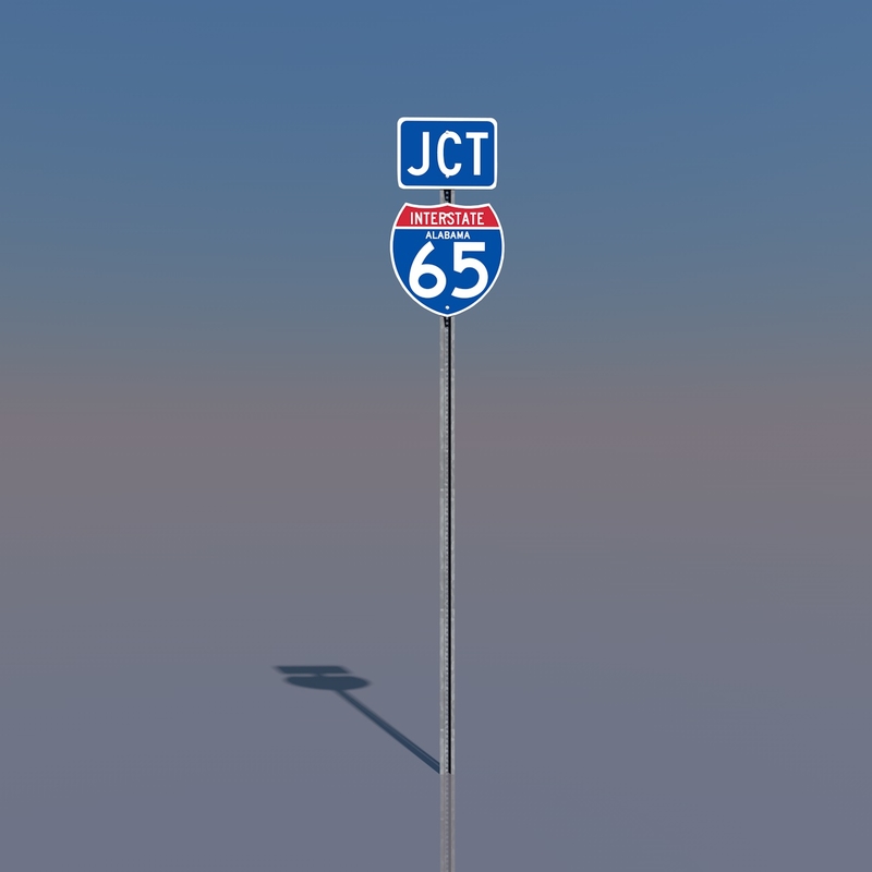 interstate 65 signs alabama c4d