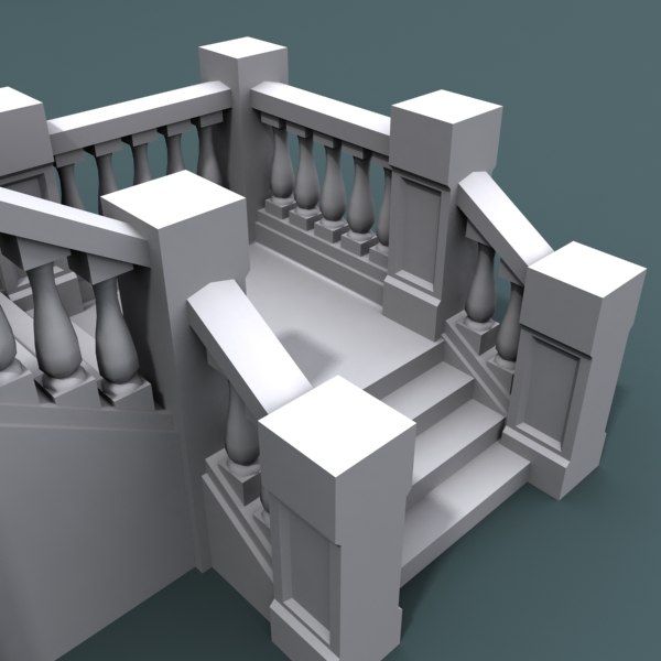 step staircase 3d model