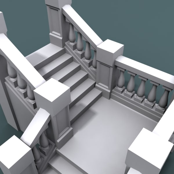 step staircase 3d model