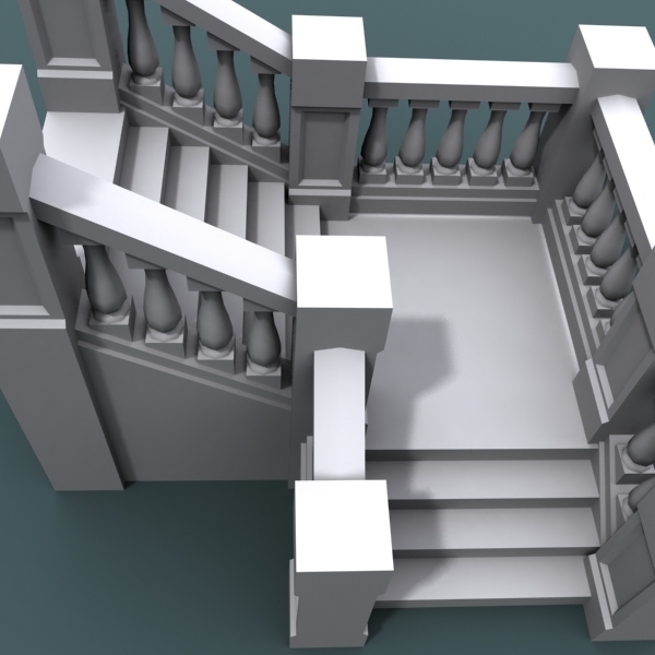 step staircase 3d model