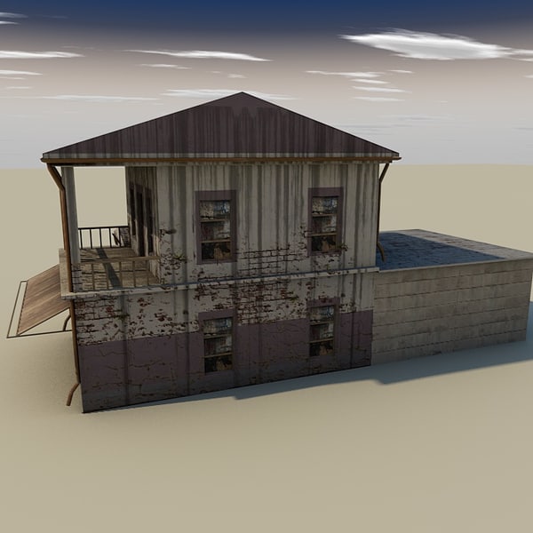 weathered house s buildings max free