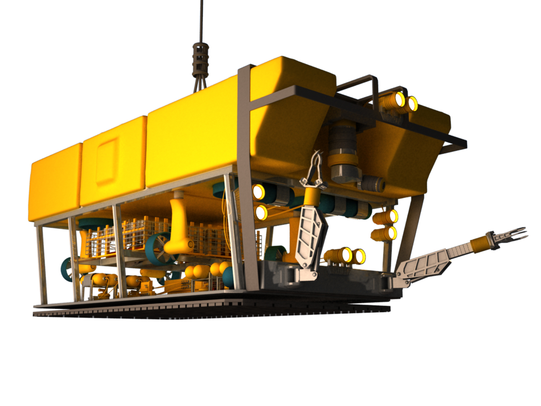 3d model rov submarine