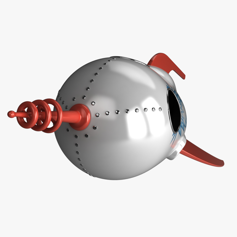 rocket ship 3d model