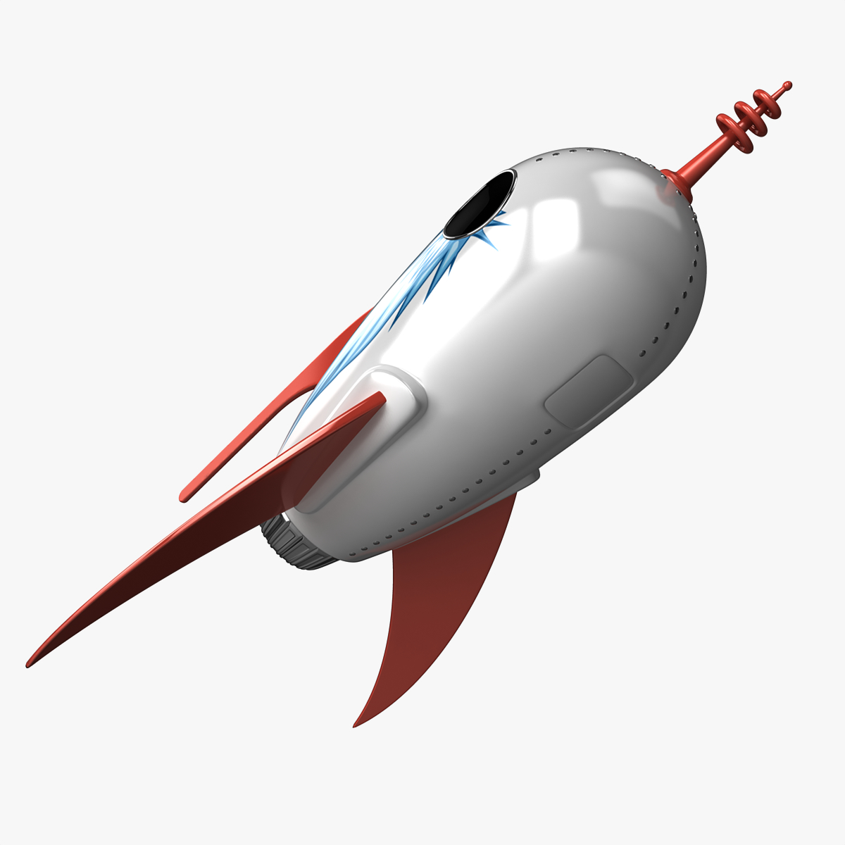 rocket ship 3d model