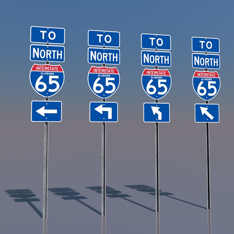 interstate 65 signs alabama c4d