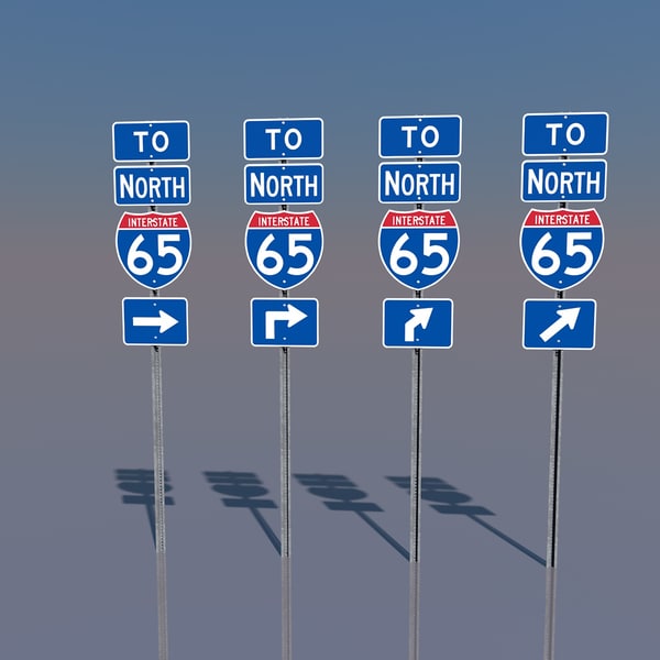 interstate 65 signs alabama c4d