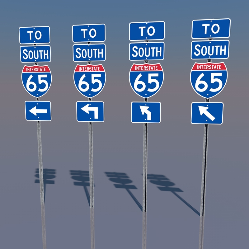 interstate 65 signs alabama c4d