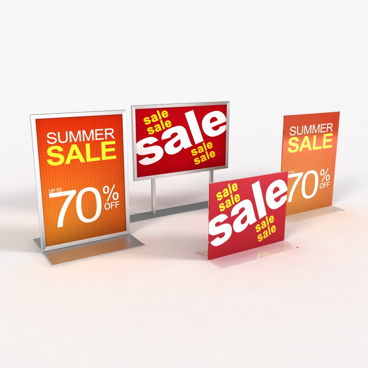retail display signage 01 3d max