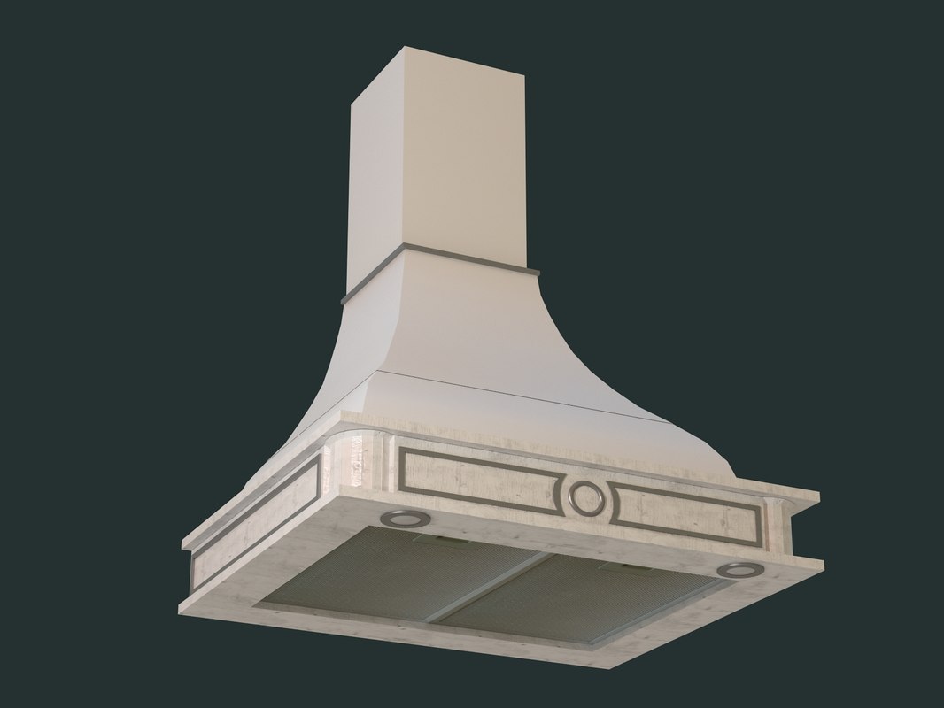 3d model kitchen hood