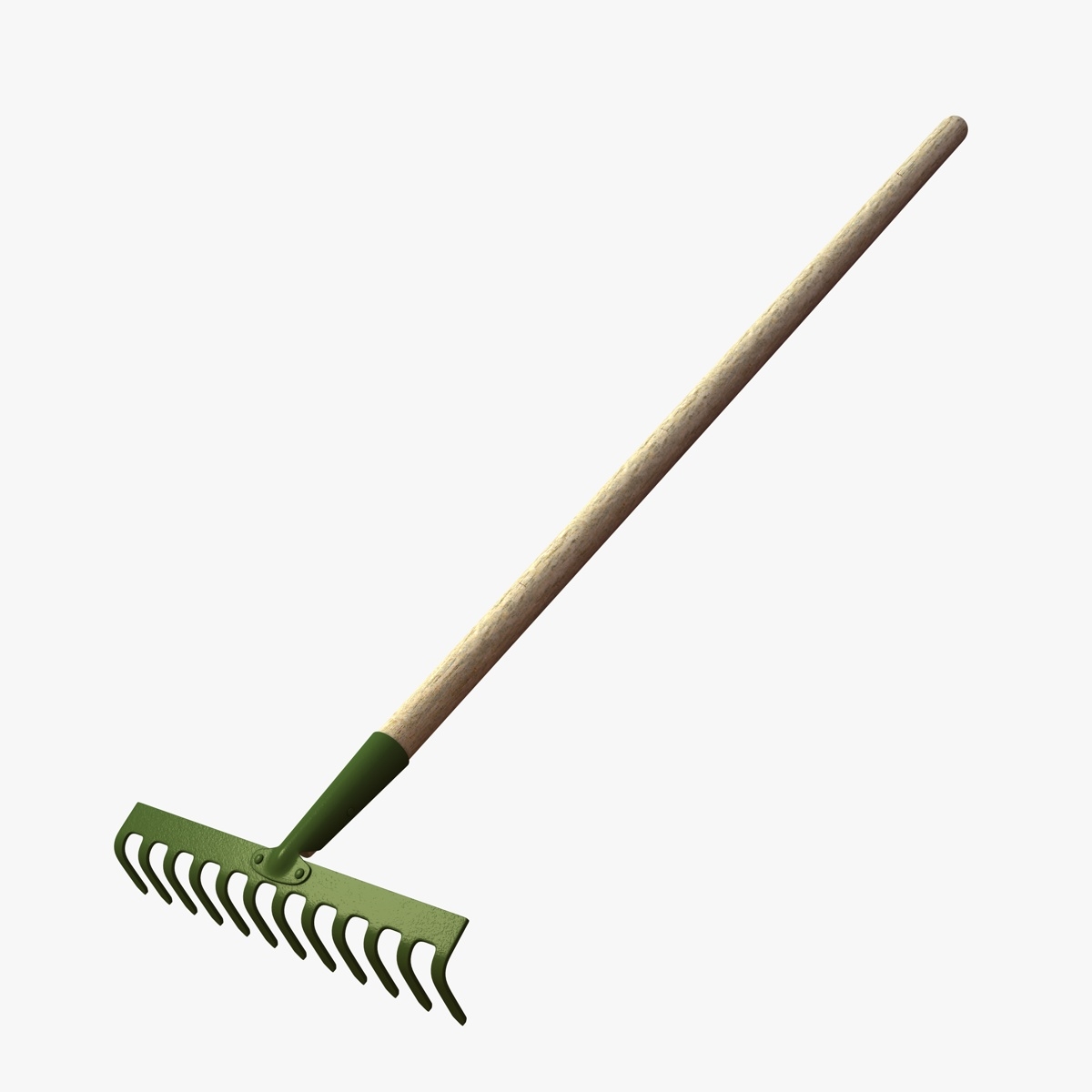 garden rake 3d obj