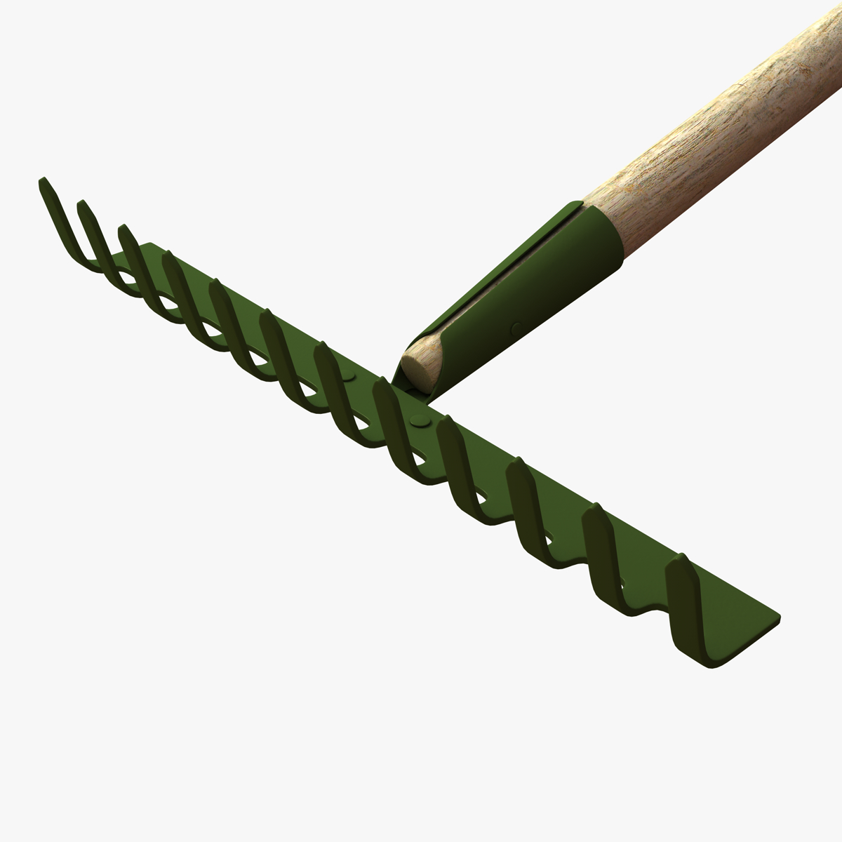 garden rake 3d obj