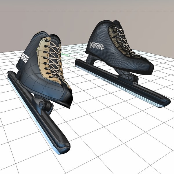 ice skating 3d c4d