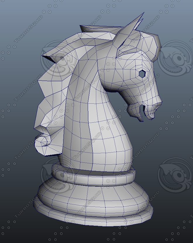 3d model standard set chess figures