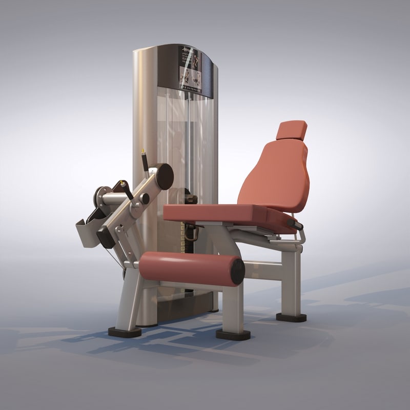 3ds max leg extension machine
