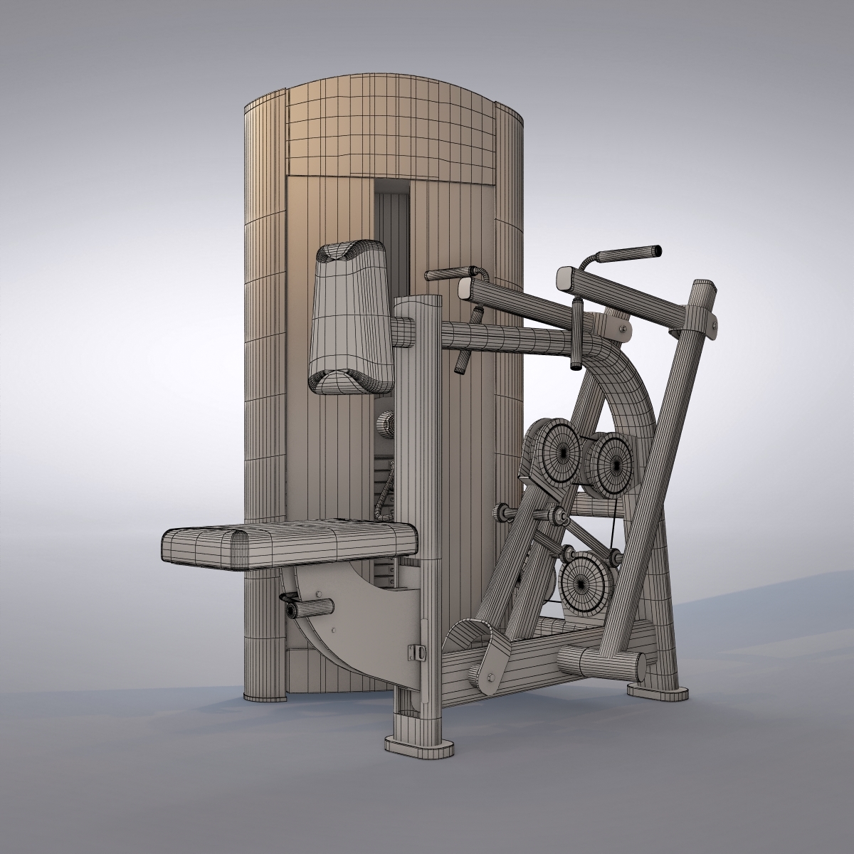 rear deltoid row machine max