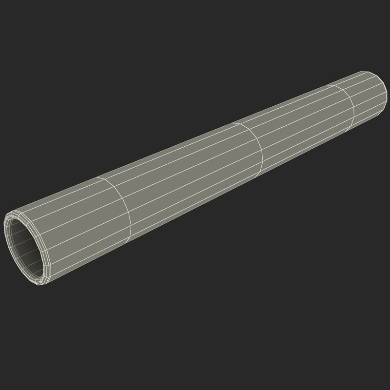 3d aluminum track baton model