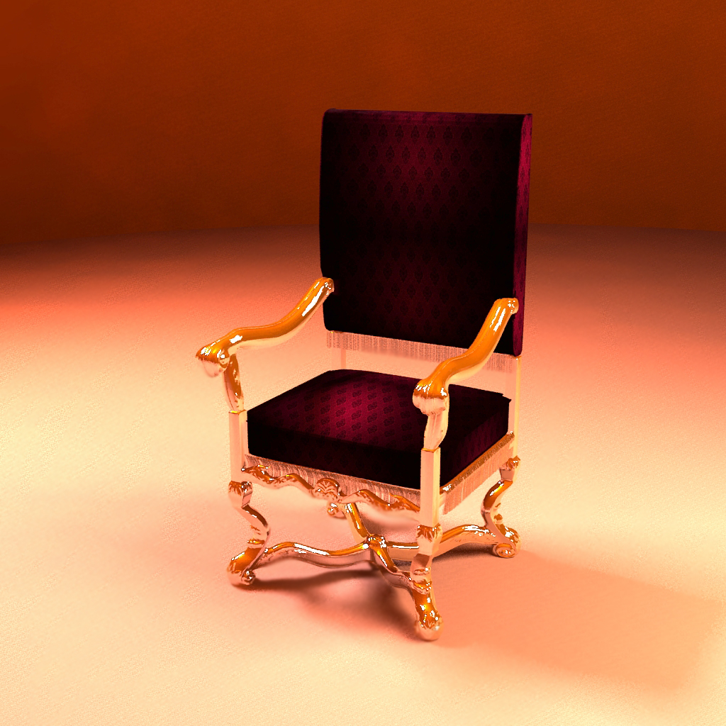 3d throne model