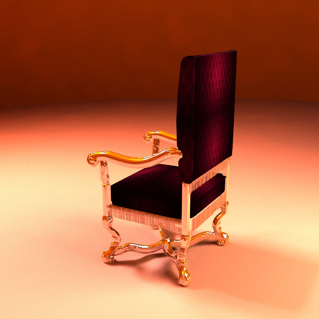 3d throne model