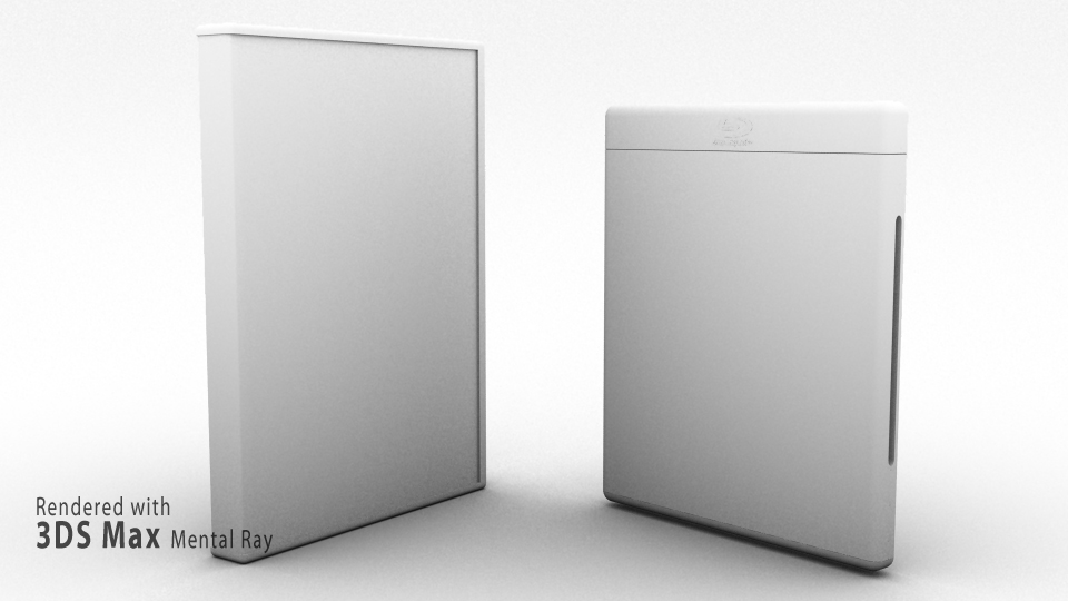 free dvd bluray case 3d model