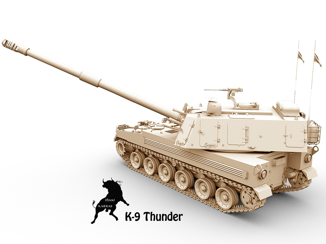 3d model of k-9 thunder