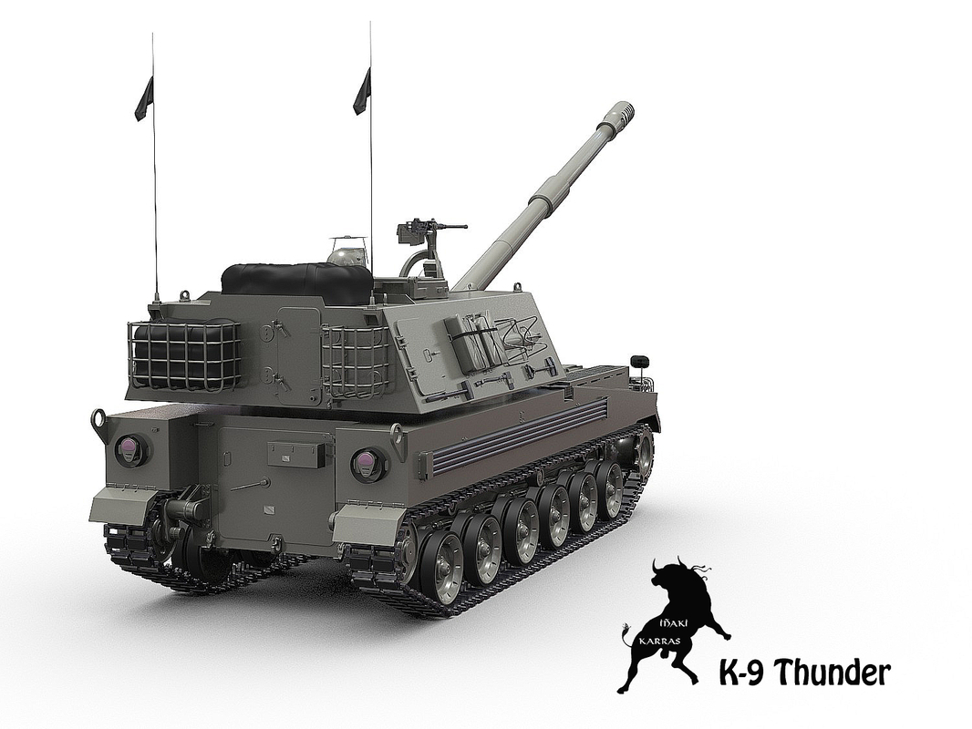 3d model of k-9 thunder