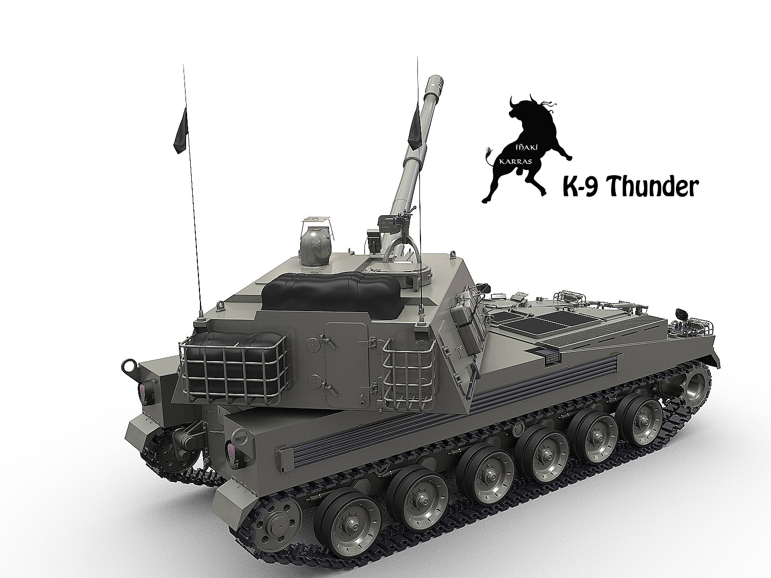 3d model of k-9 thunder