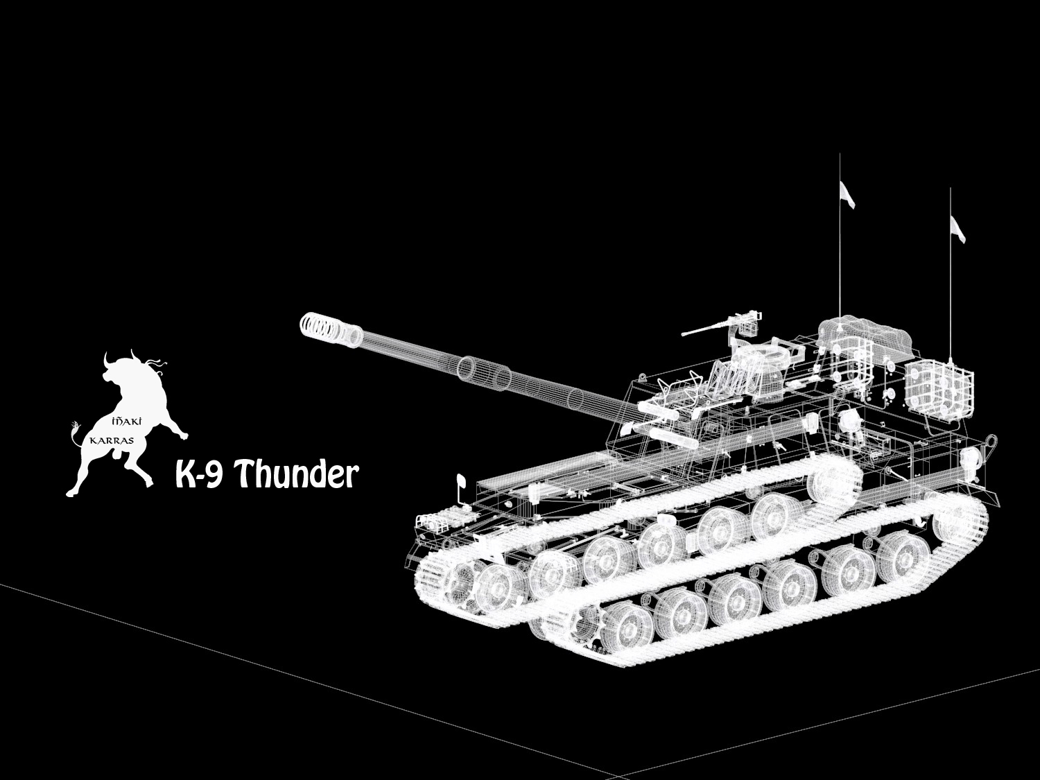 3d model of k-9 thunder