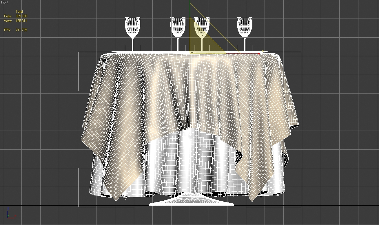 3d tablecloth table