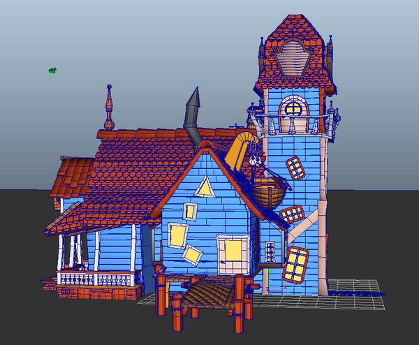 toon house s 3d obj
