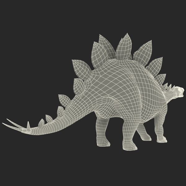 stegosaurus prehistoric modeled 3d model
